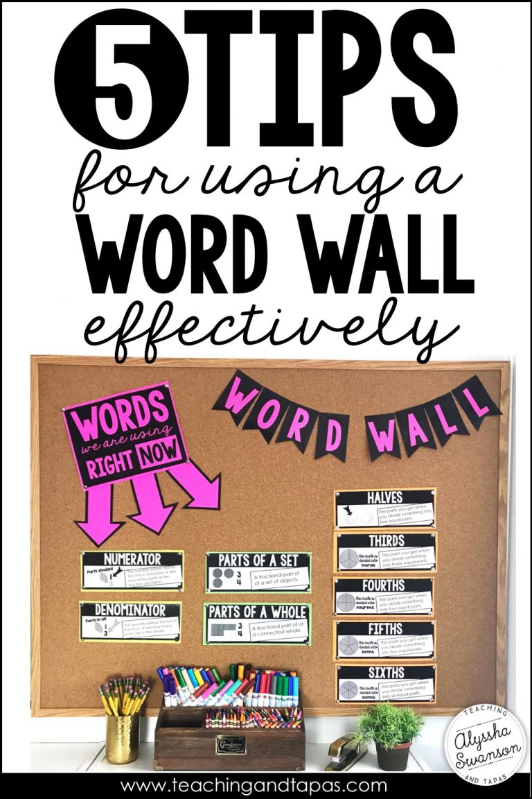 5 Tips For Using a Word Wall Effectively