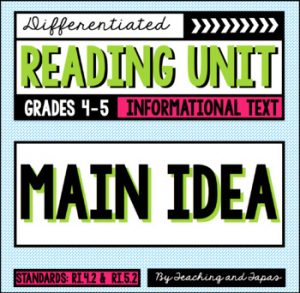 Main Idea (RI.4.2 and RI.5.2)