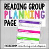 Reading Group Planning Page