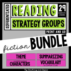 Reading Strategy Groups: Fiction BUNDLE