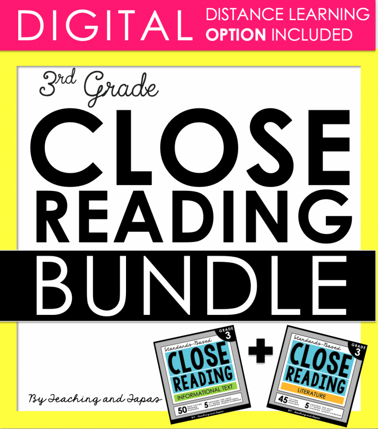 3rd Grade Close Reading - Informational & Literature BUNDLE (with ...
